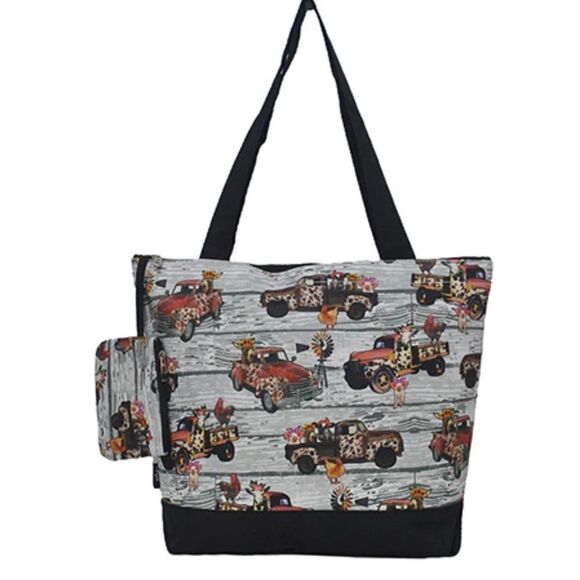 Ngil | Bags | Countryvintage Truck Ngilcanvas Totebag | Poshmark